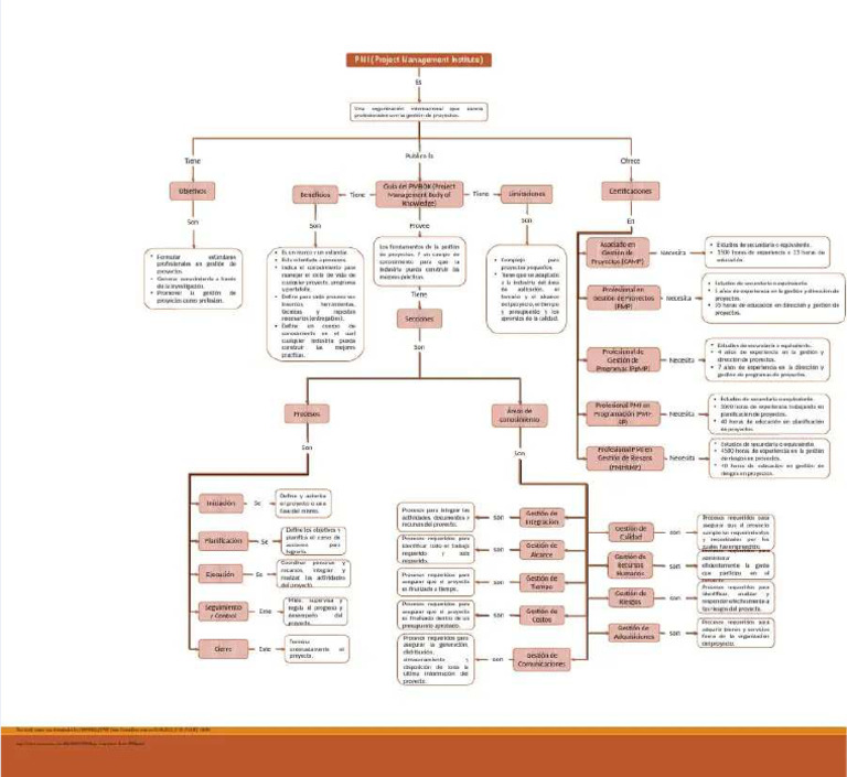 PDF Mapa Conceptual de Las Pmi Compress | PDF