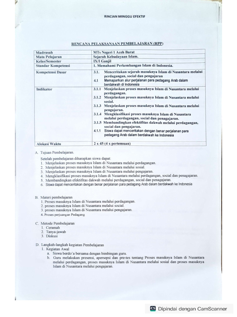 2019-2020 RPP SKI IX S.ganjil & Genap | PDF