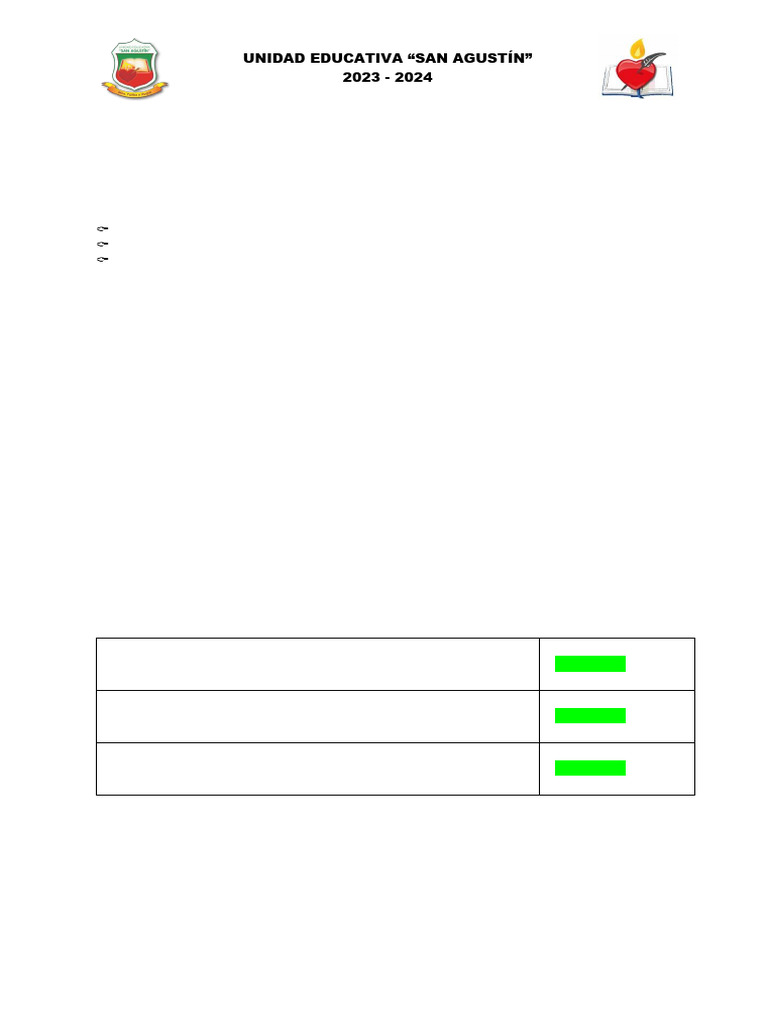 Guía de Estudio - Examen III - ECA 8vo | PDF