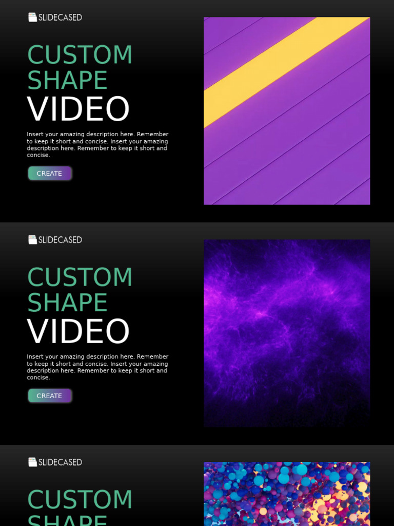 Custom Shapes Media Placeholder Template | PDF
