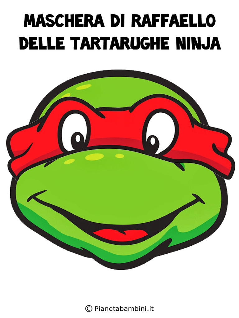 Maschera Tartarughe Ninja Raffaello | PDF