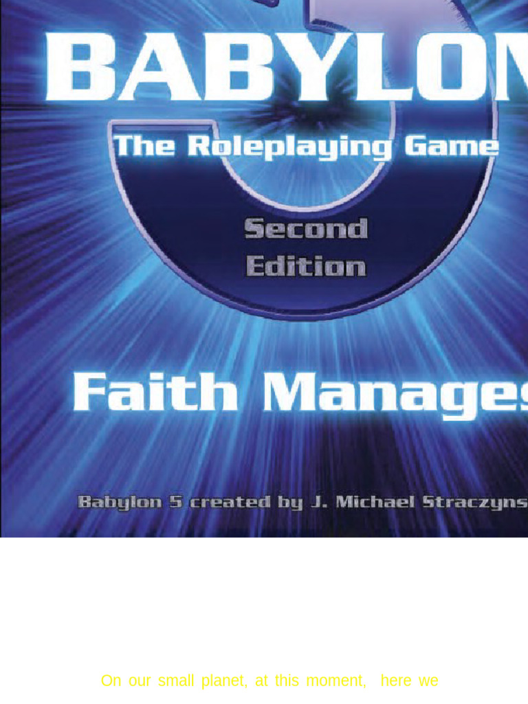 Babylon 5 RPG Core Rulebook 2nd Ed | PDF