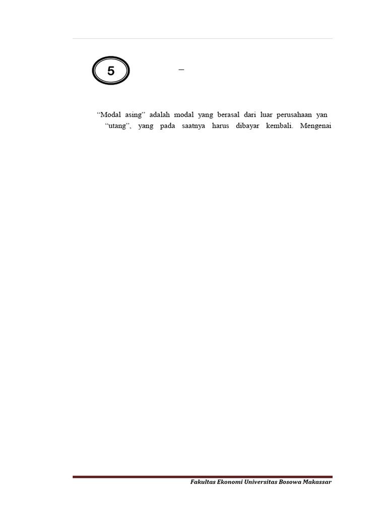 Jenis-jenis Modal Asing dan Utang | PDF
