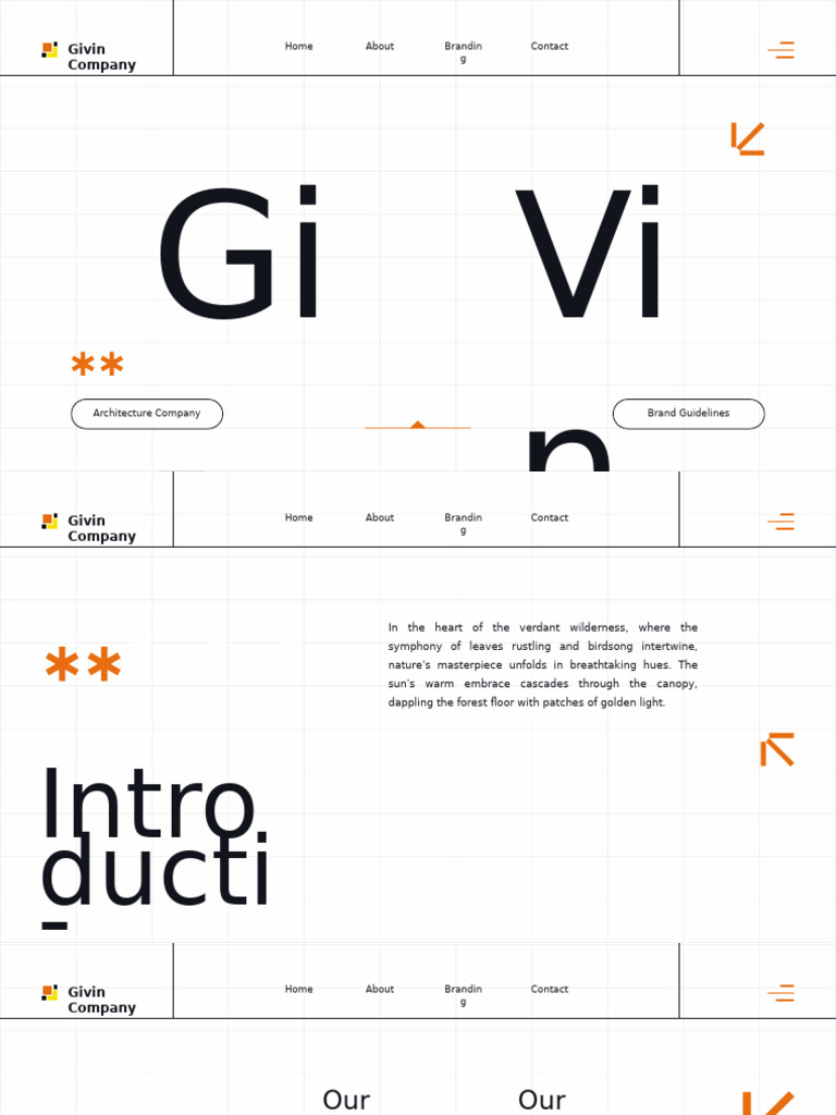 Givin - Architecture Company Brand Guidlines | PDF | Ecological ...