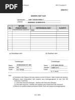 Kew.pa-7 Borang Senarai Aset Alih | PDF