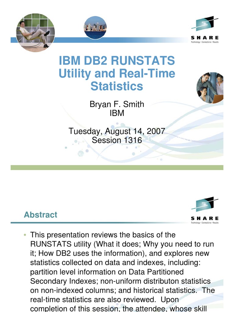 IBM DB2 RUNSTATS Utility and Real-Time Statistics | PDF | Database Index | Ibm Db2