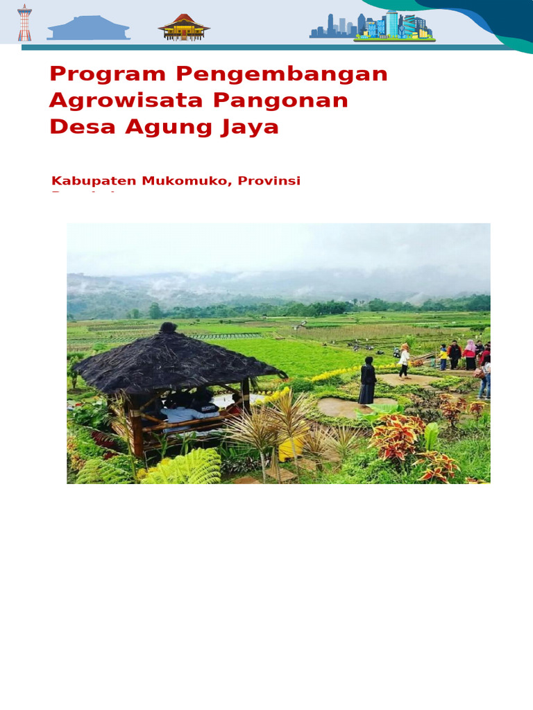Proposal Agrowisata Desa Agung Jaya | PDF
