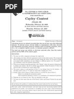 Pascal Contest 2025 Guidelines | PDF | Area | Mathematics