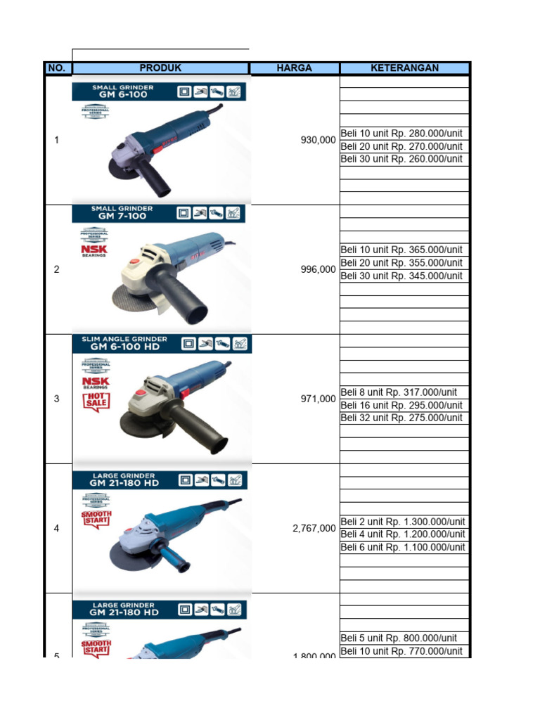 Bitec 2025 Product Pricing List | PDF
