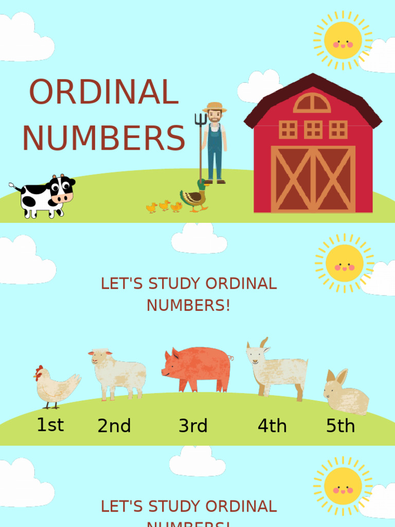 Ordinal Numbers Presentation | PDF