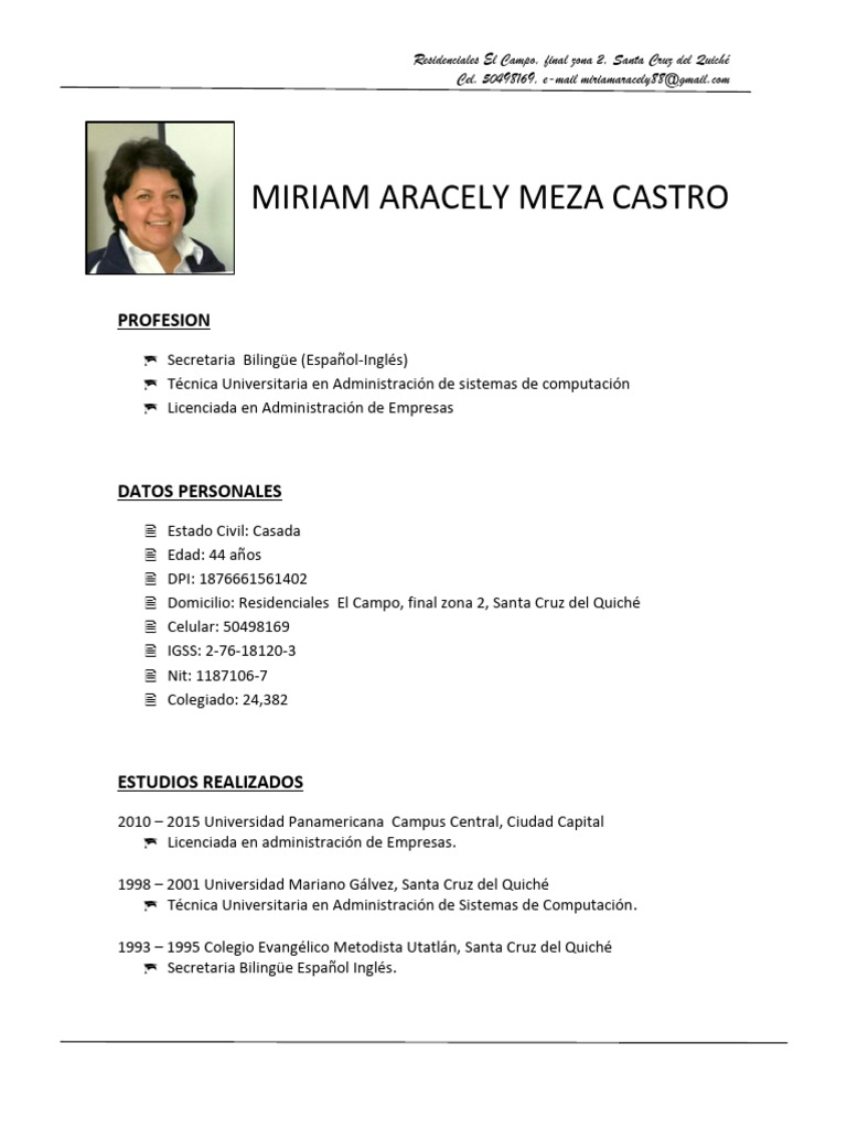Miriam Aracely Meza Castro 1 | PDF | Cheque | Business