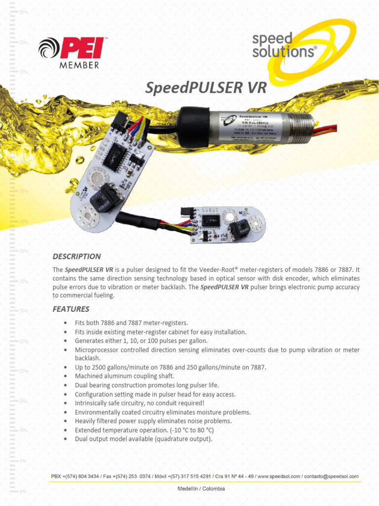 Speedpulser Vr Ingles - Brochure v1.0 | PDF