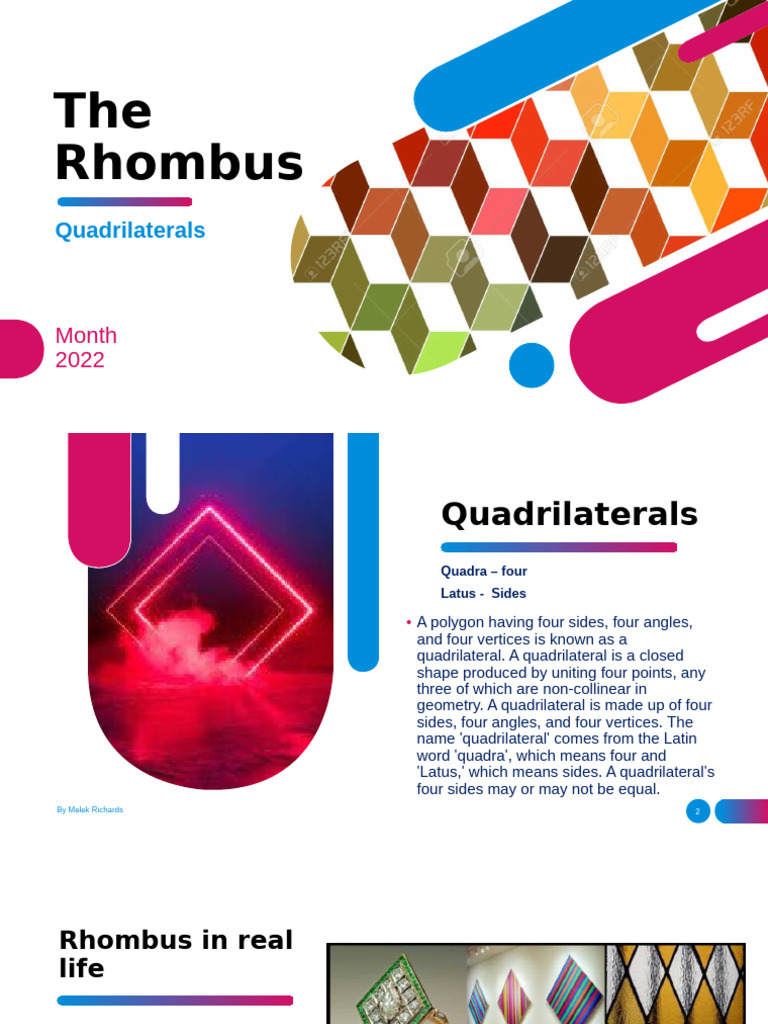 Understanding Rhombus Properties and Angles | PDF | Rectangle ...