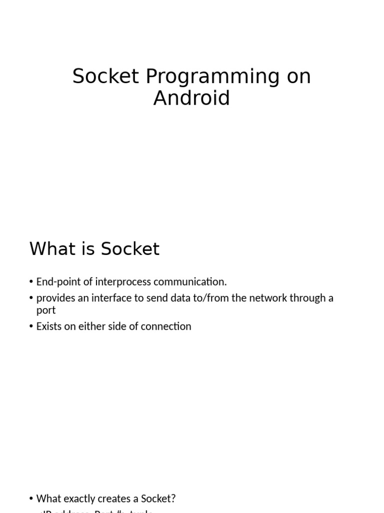 Sockets | PDF