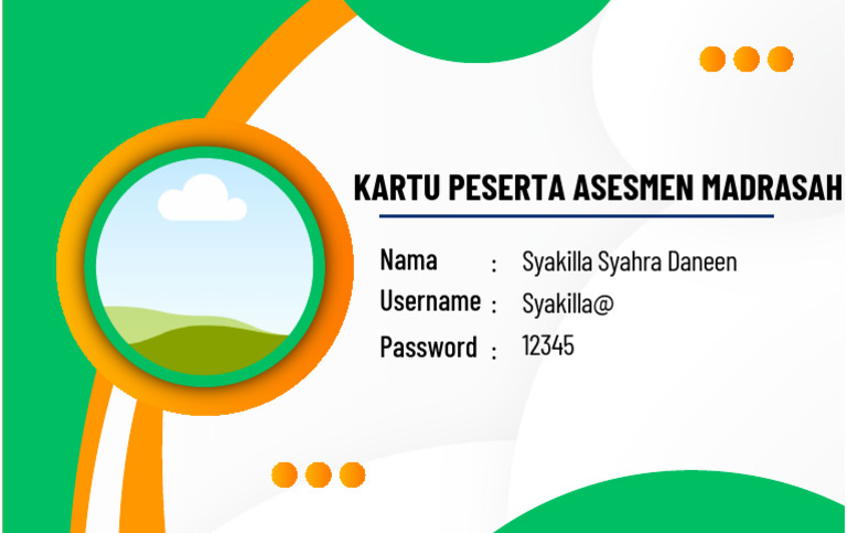 Biu Dan Kuning Modern Kartu Tanda Pengenal ID Card | PDF