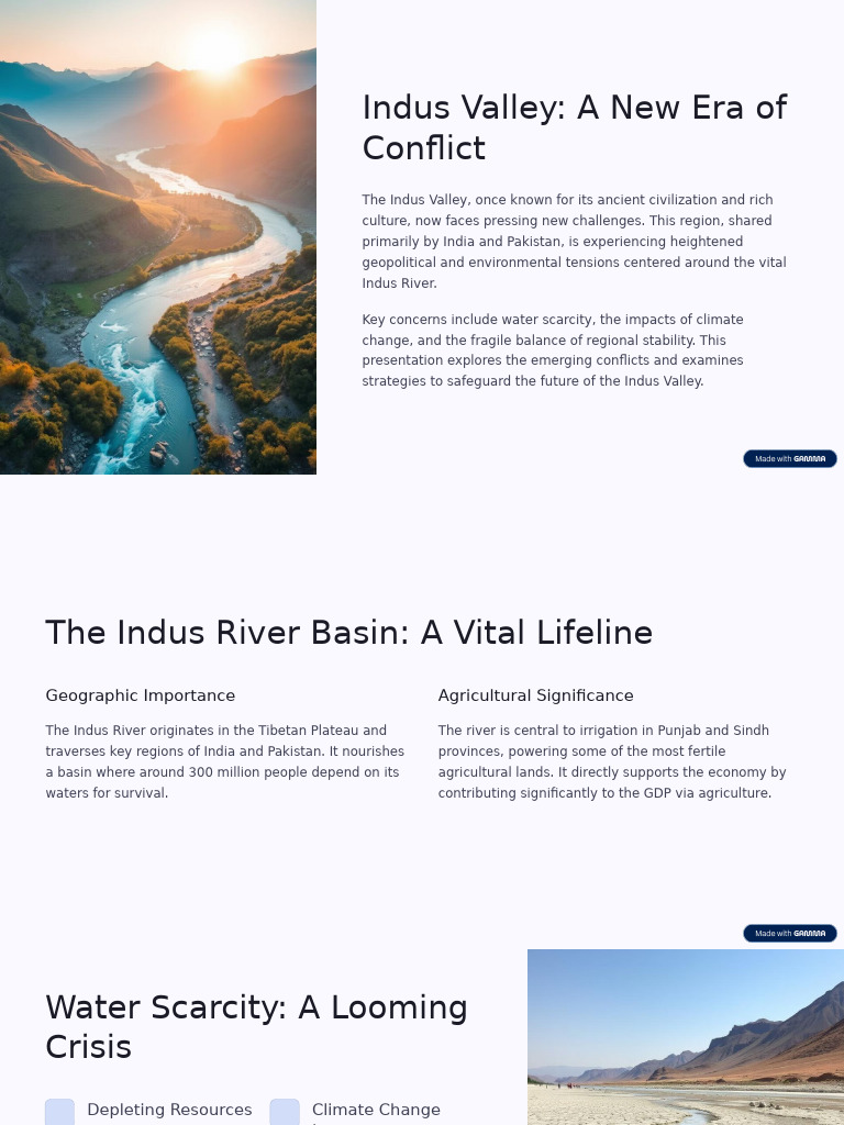 Indus Valley A New Era of Conflict | PDF | Indus River | Agriculture