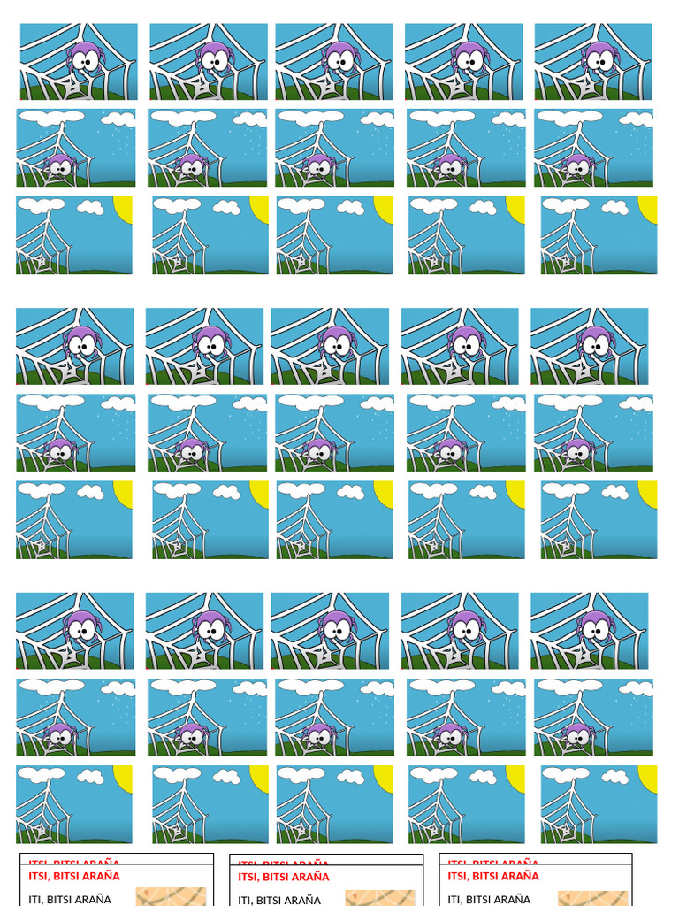 Itsi, Dipsi Araña Cancion | PDF