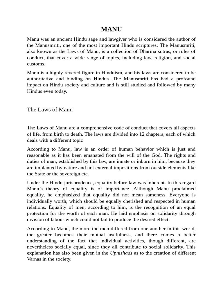Manu | PDF