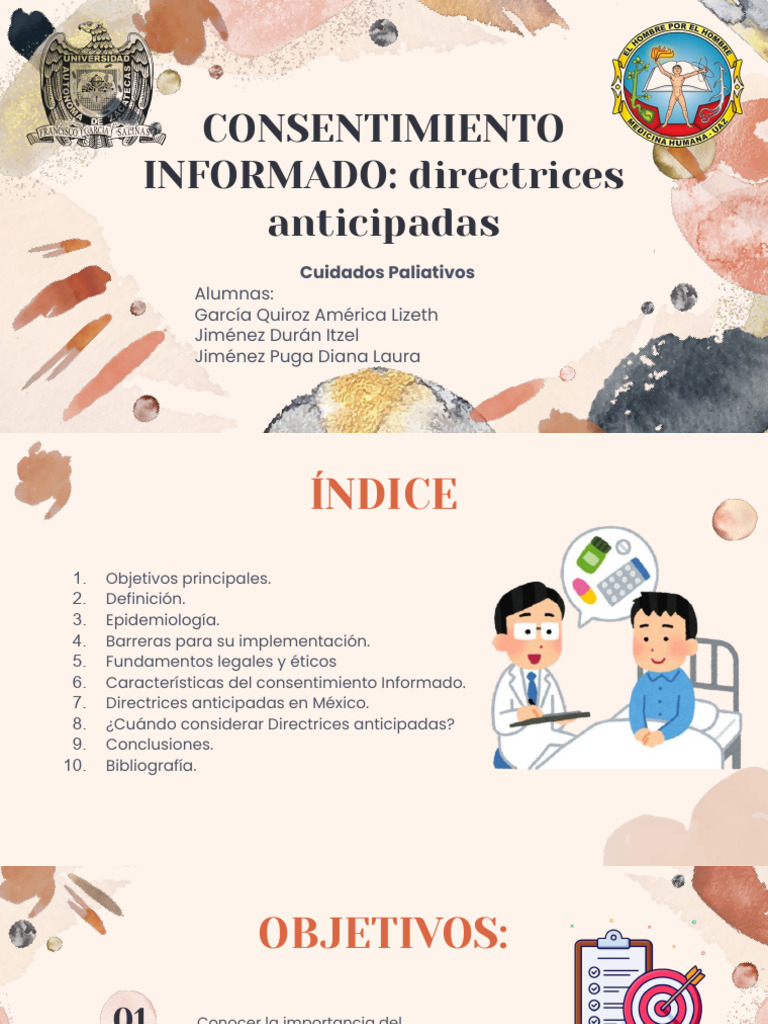 TEMA 8 - CONSENTIMIENTO INFORMADO - Directrices Anticipadas | PDF ...
