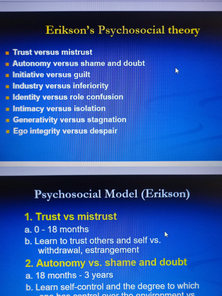 Erikson's Developmental Stages | PDF