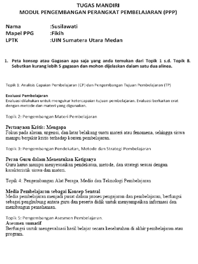 Tugas Mandiri Modul PPP-1 | PDF