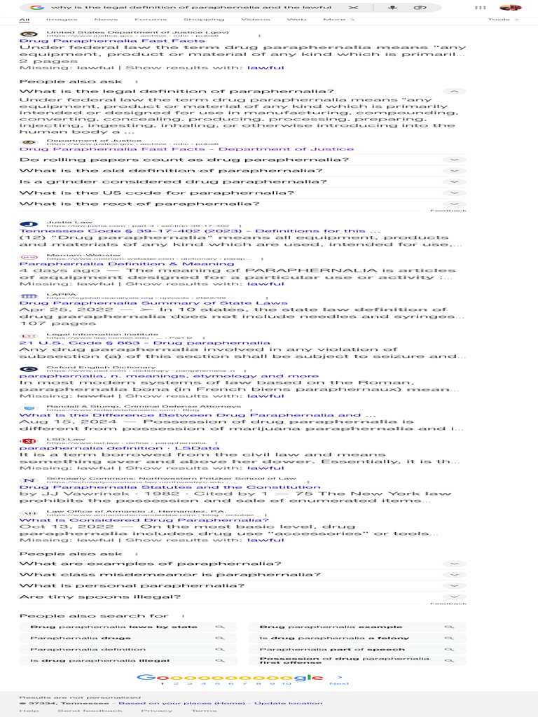 Why Is The Legal Definition of Paraphernalia and The Lawful Definition ...