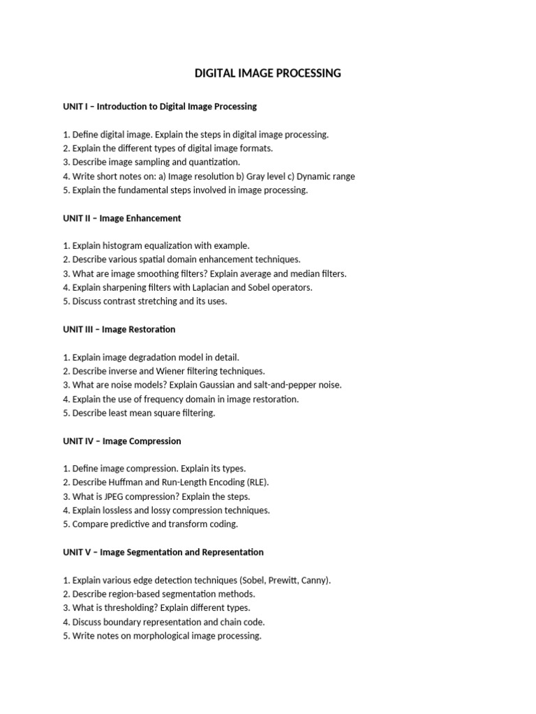 Digital Image Processing | PDF