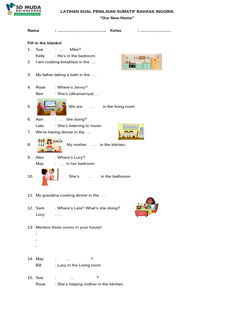 Latihan Soal B.inggris Kelas 2 Bab 2 SMT 2 | PDF