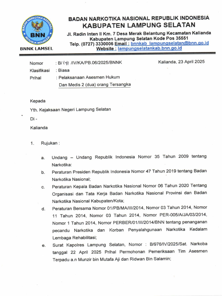 Undangan TAT KEJAKSAAN 240425 | PDF