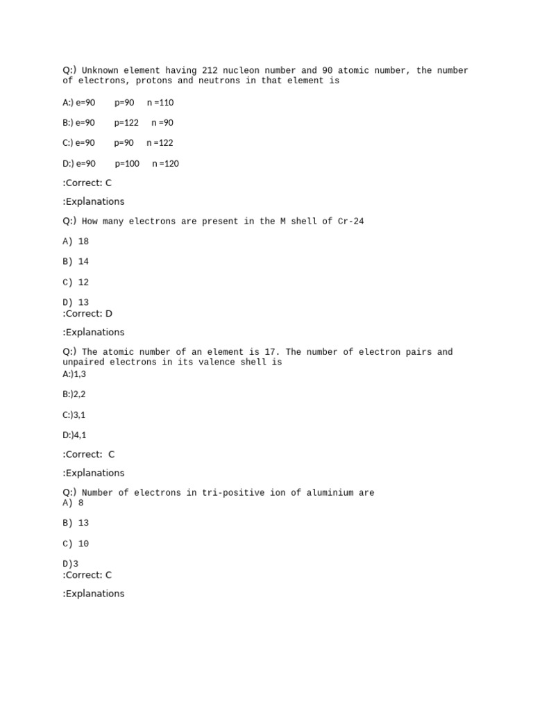 1-Fundamental Particles of Atom | PDF | Atoms | Proton