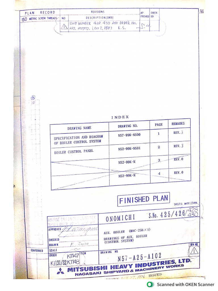 Boiler Drawing | PDF