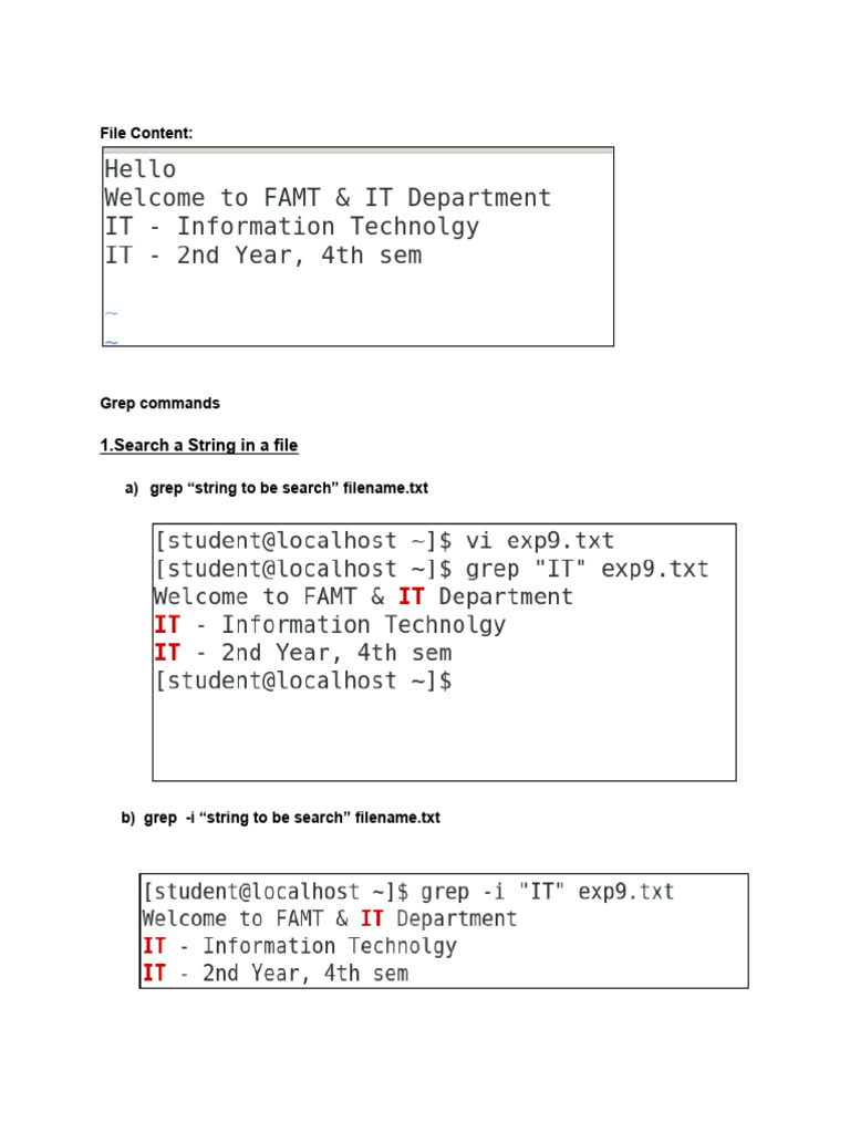 Unix Lab Exp.9 Output | PDF