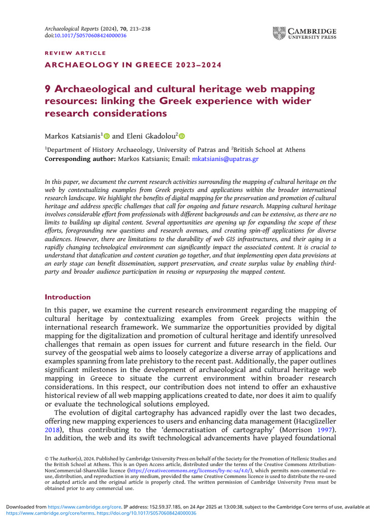 Markos Katsianis1 and Eleni Gkadolou | PDF | Geographic Information ...