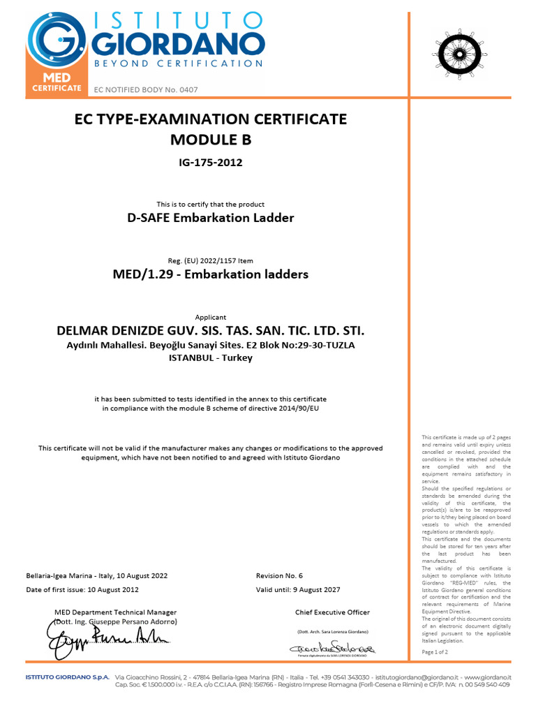 embarkation_ladder_module_B | PDF | Regulation