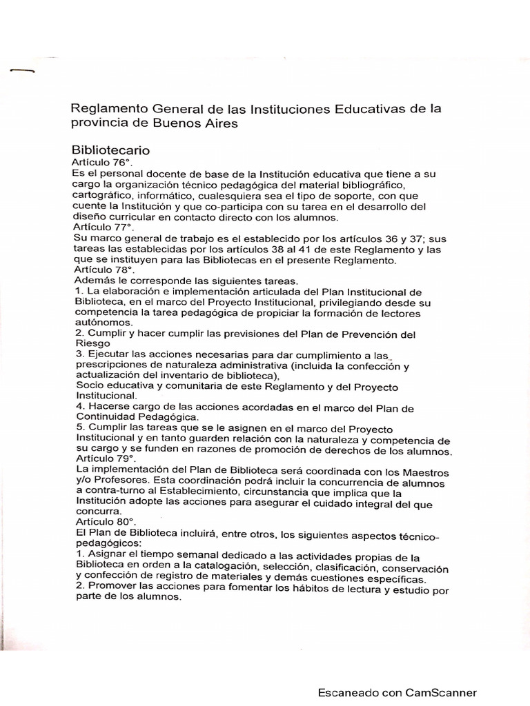 Reglamento General de Las Instituciones | PDF