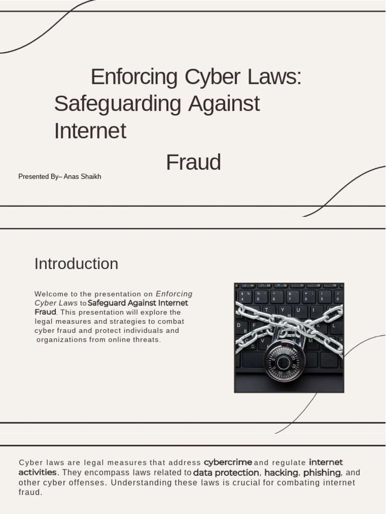 Enforcing Cyber Laws Against Fraud | PDF