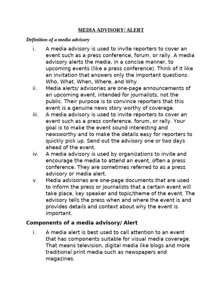 Session 9 Media Advisory | PDF | Press Release | News