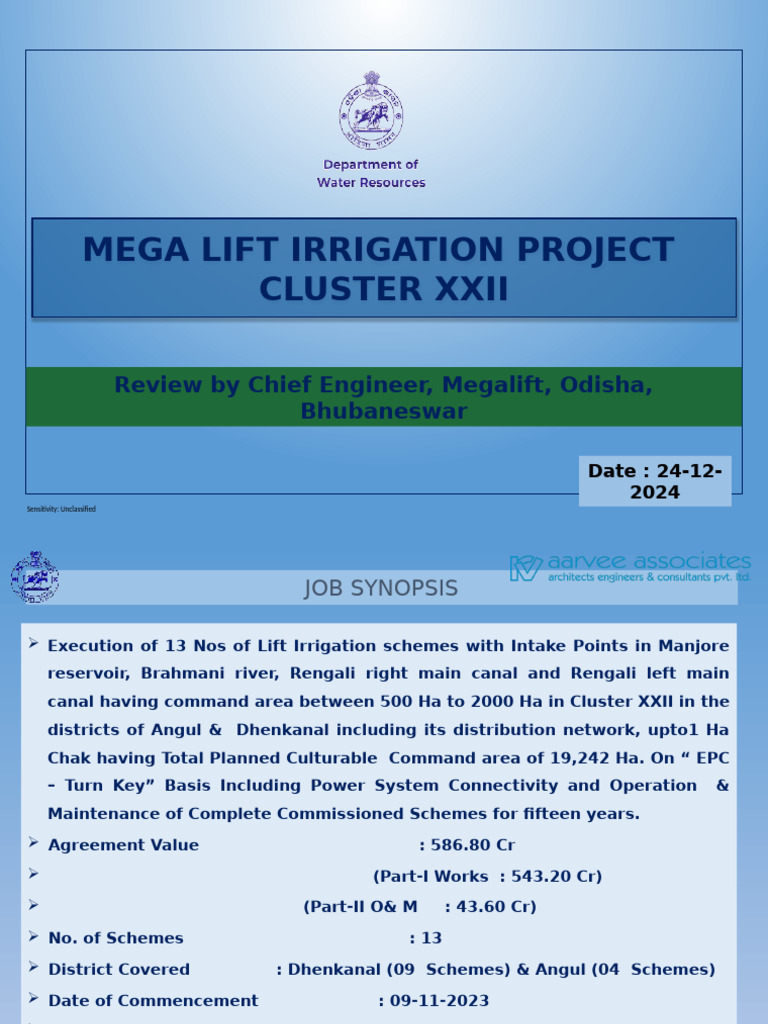 Odisha Mega Lift Irrigation Project Overview | PDF | Hydraulic ...