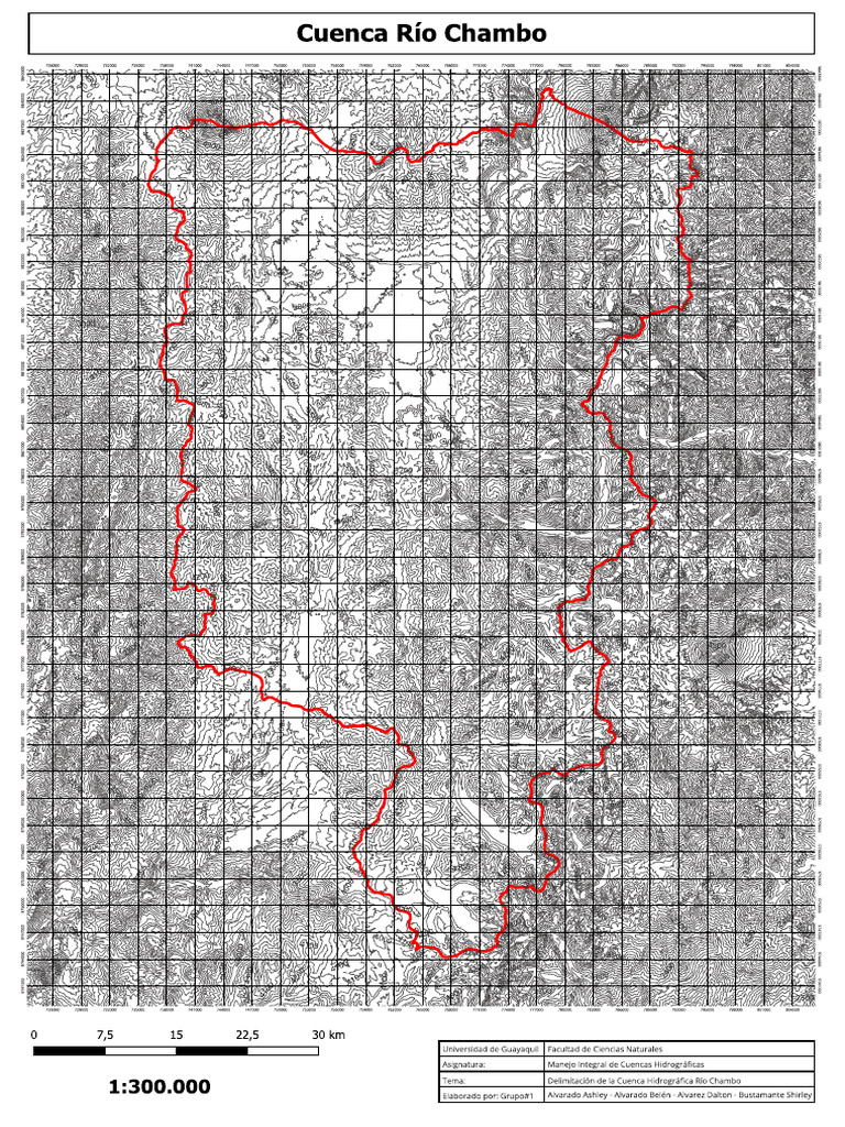 Mapa Cuenca Río Chambo Escala 1 - 300000 | PDF