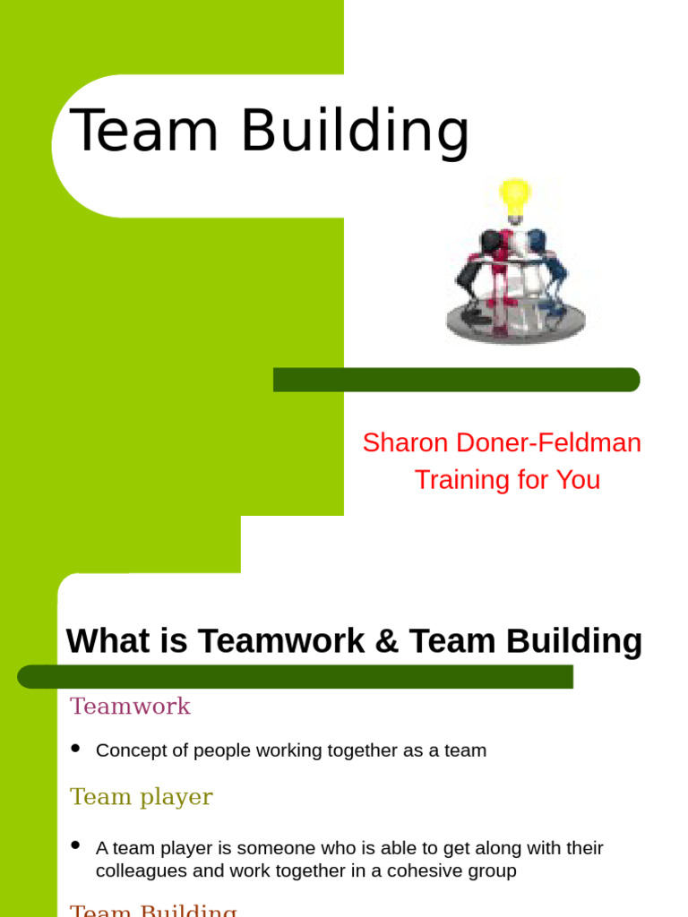 Team Building Pdf Team Building Psychology
