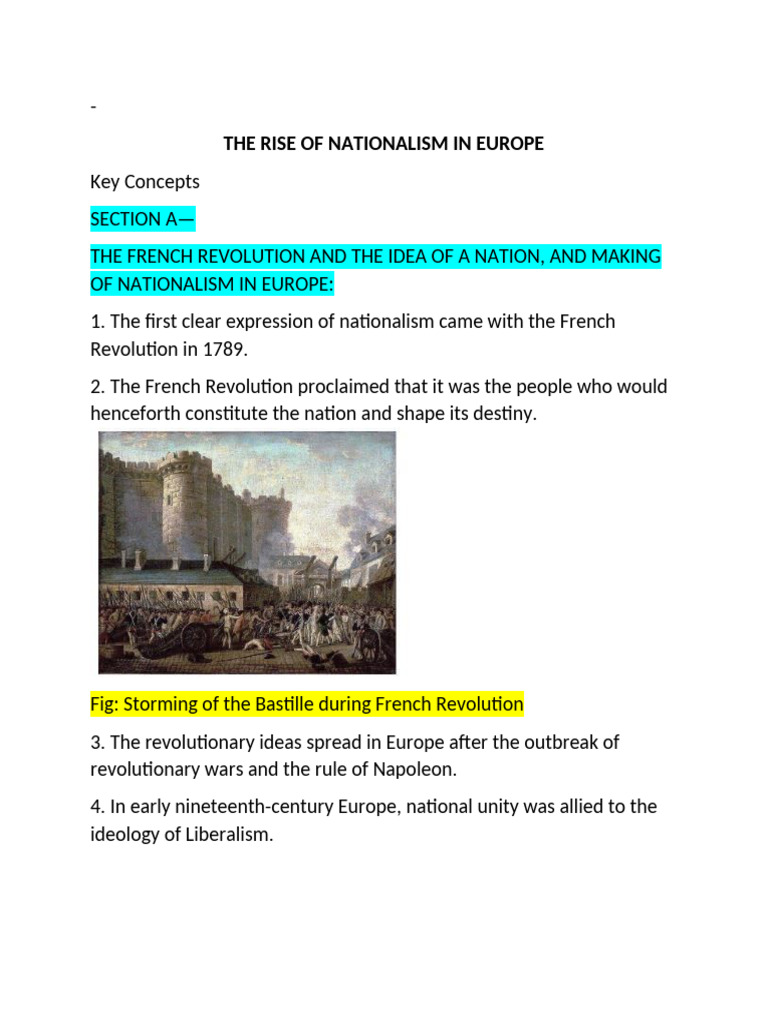 Nationalism's Rise in 19th Century Europe | PDF | Nationalism | German ...