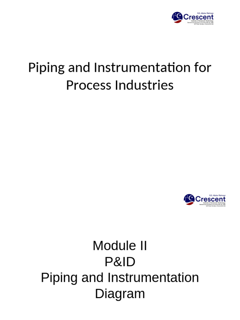 Piping and Instrumentation For Process Industries MSM | PDF | Instrumentation | Valve