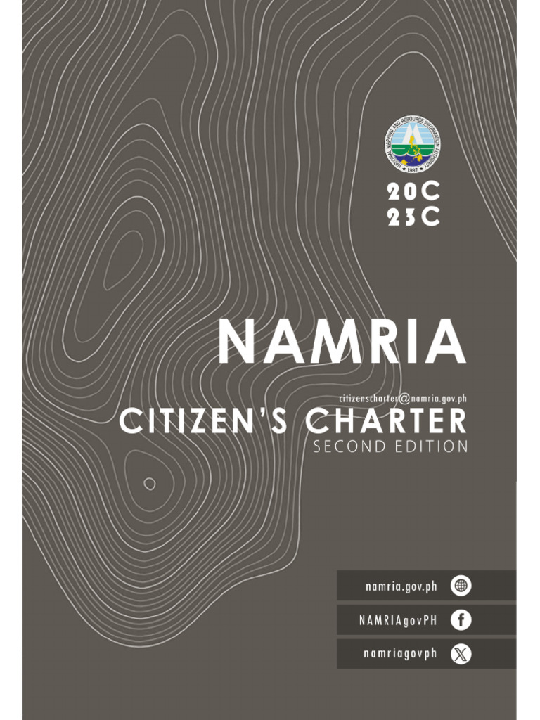 NAMRIA Citizen's Charter 2023 Overview | PDF | Graphic Design | Earth ...