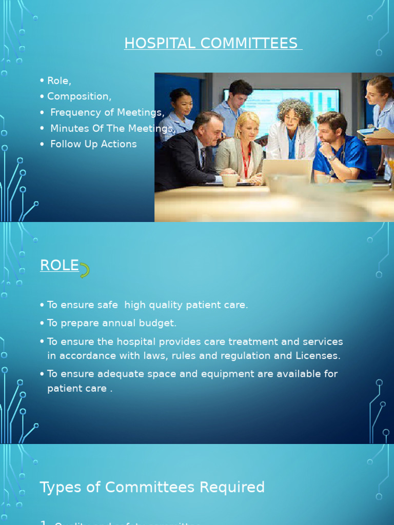 Hospital Committees | PDF | Committee | Hospital