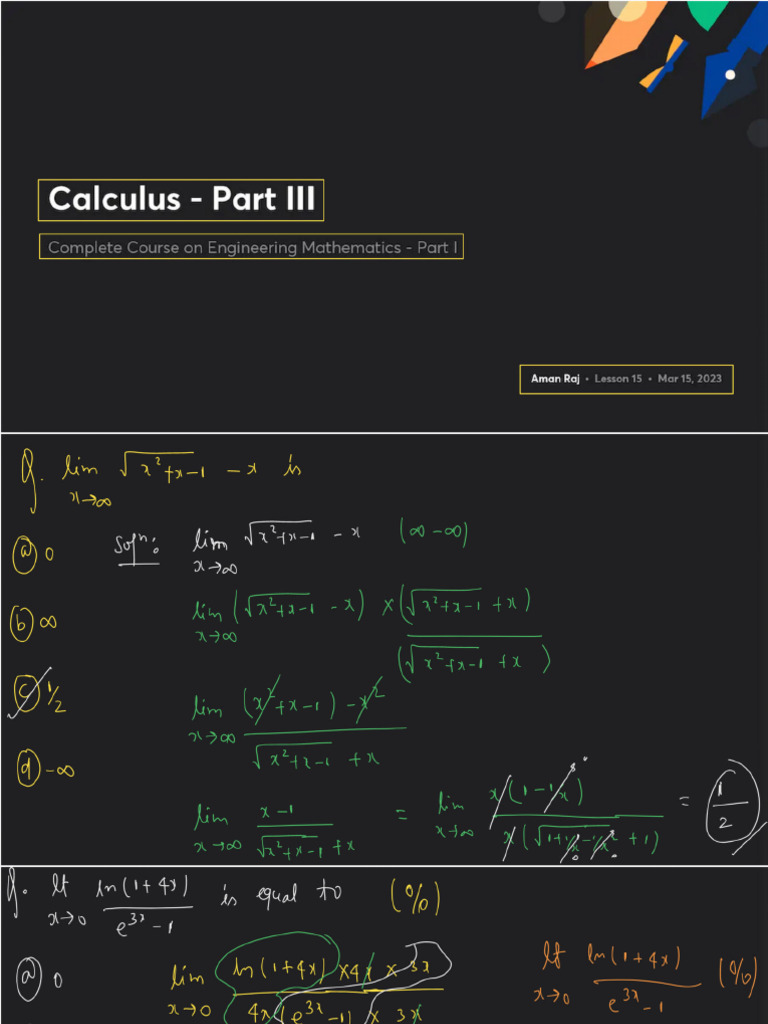15.calculus - Part III With Anno 1708940024088 | PDF