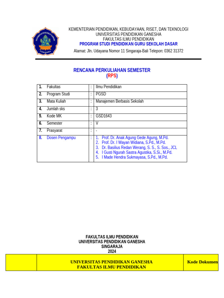 RPS MBS PGSD 2024 - Rev 1 Sept 2024 | PDF