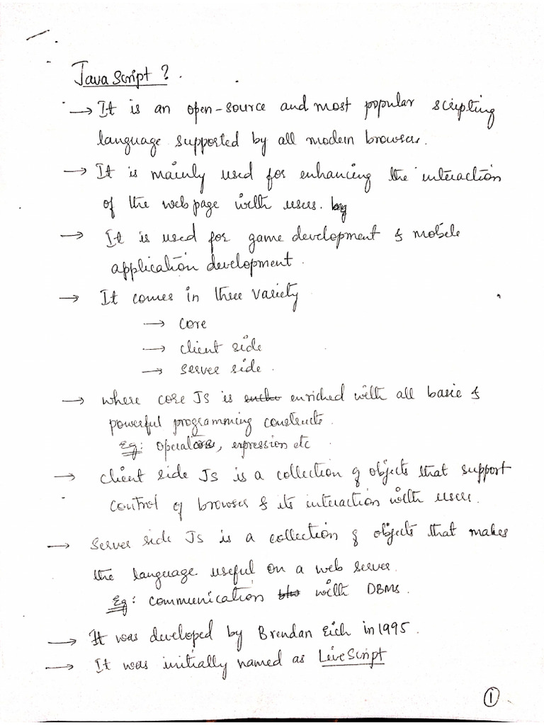 Handwritten Javascript | PDF