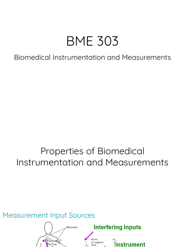 Properties of Biomedical Instrumentation | PDF | Amplifier | Damping