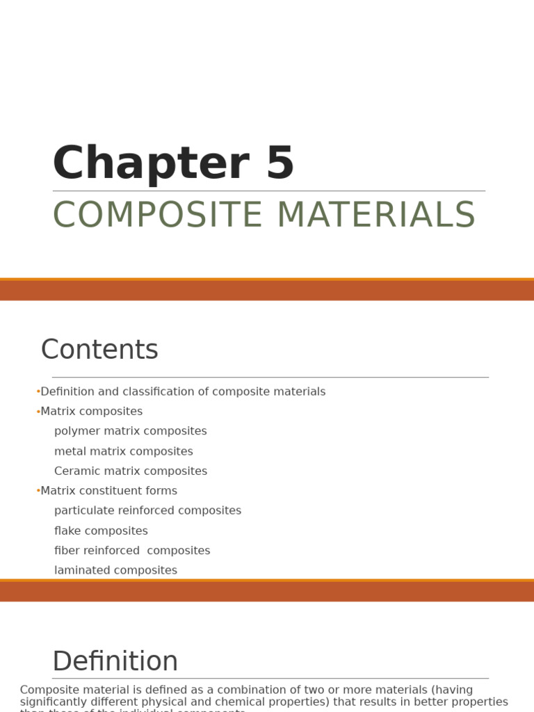 Cha-5 Composite Material | PDF | Composite Material | Materials