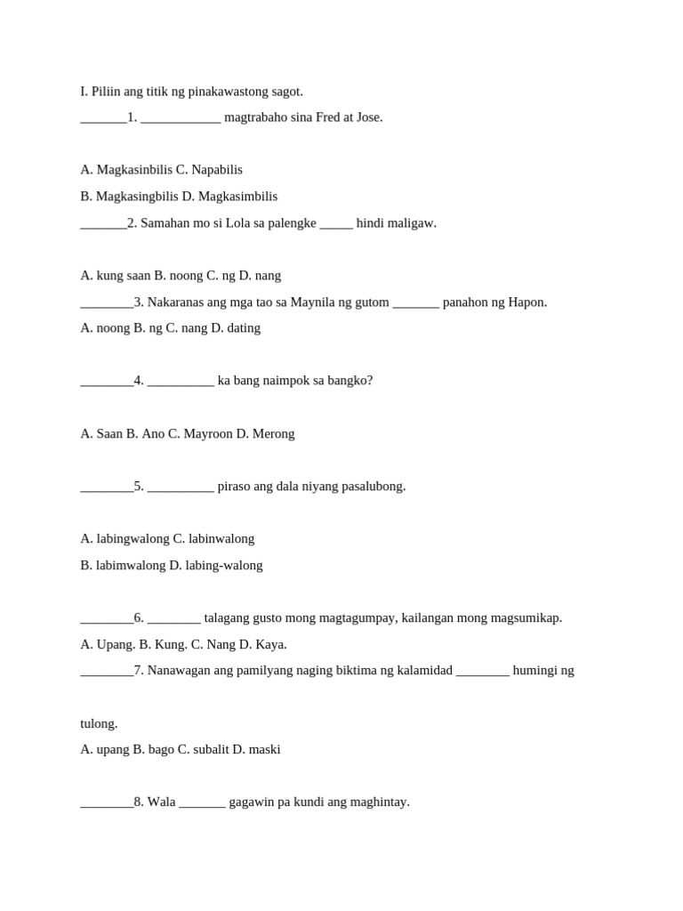 Filipino | PDF